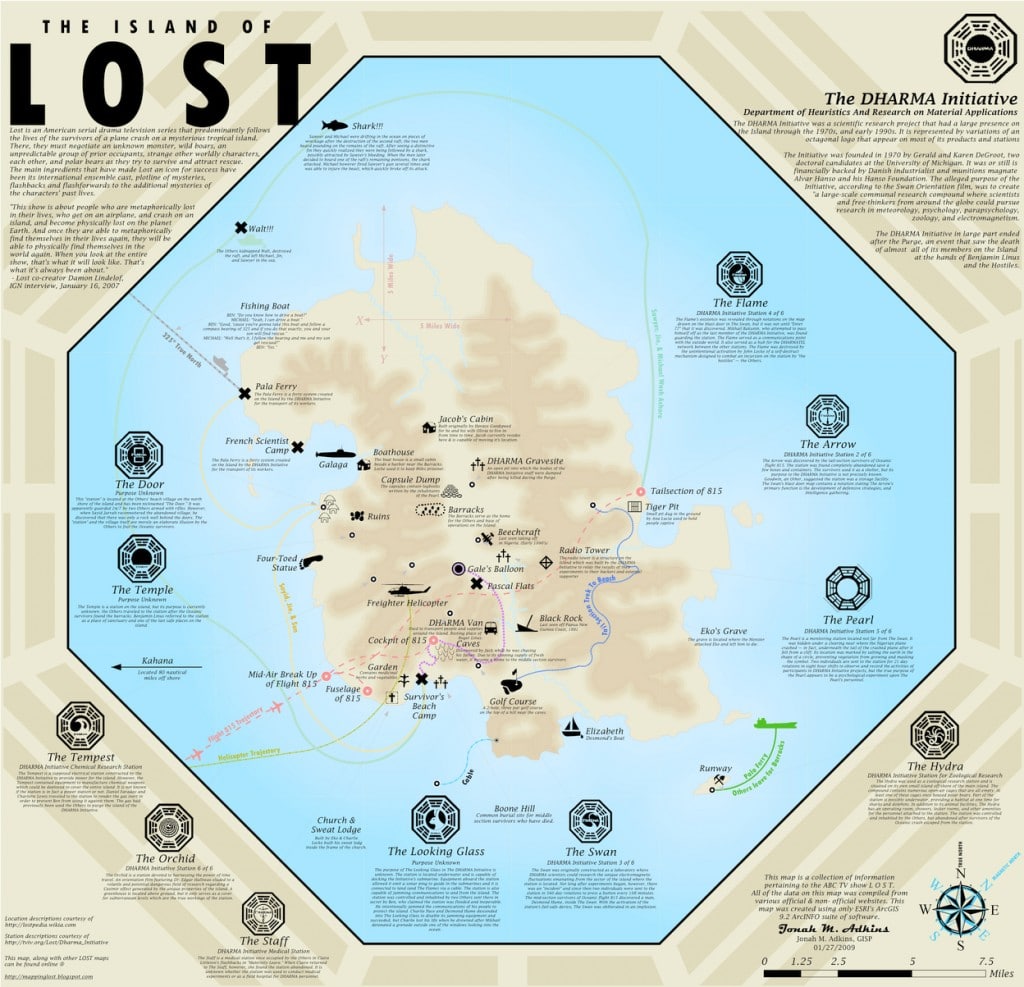 Cartographer Creates Full Map Of LOST Island | Bit Rebels