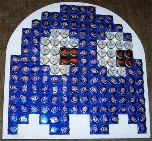 Gaming Art: Beer Bottle Cap Game Characters | Bit Rebels