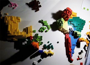 Incredible 3D Infographic Lego Map Build | Bit Rebels