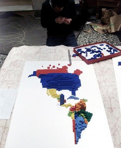 Incredible 3D Infographic Lego Map Build | Bit Rebels