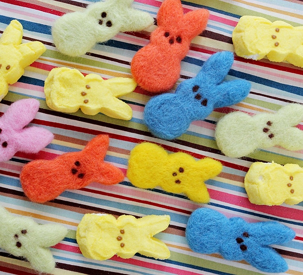 Fun Design: Fuzzy Felted Marshmallow Peeps | Bit Rebels