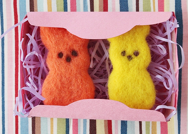 Fun Design: Fuzzy Felted Marshmallow Peeps | Bit Rebels