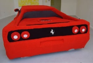 Yarn Ferrari: Carefully Knitted Using 12 Miles Of Yarn | Bit Rebels