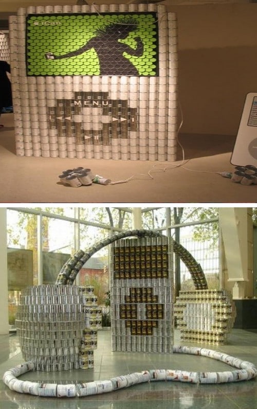 Canstruction: Insanely Retro Canned Food Sculptures | Bit Rebels