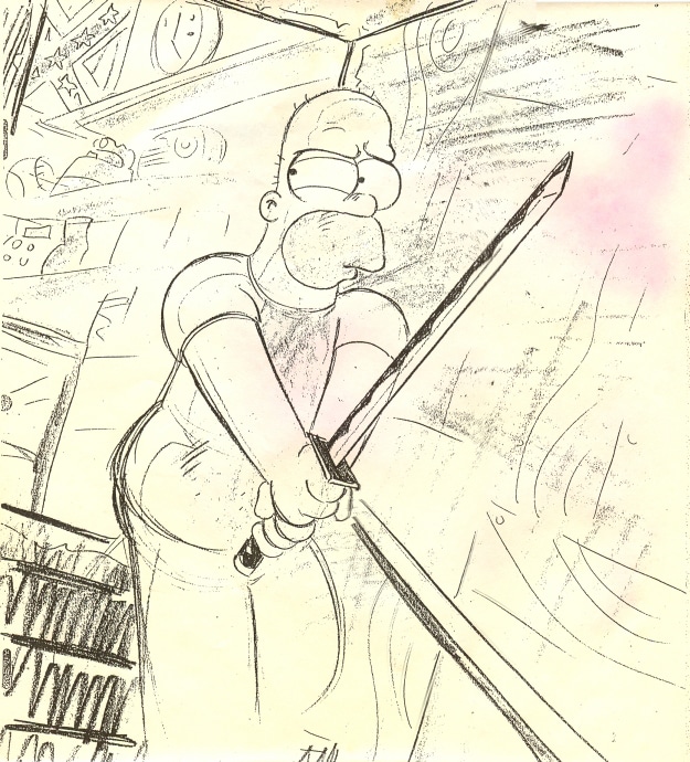 Illustration: Pulp Fiction & The Simpsons Mashup | Bit Rebels