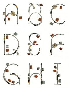 Typography: Alphabet Created From Old Train Set | Bit Rebels