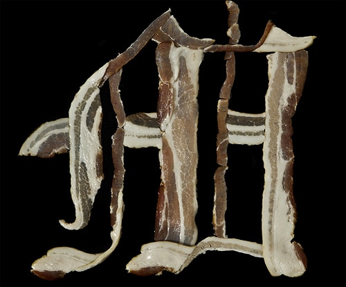 The Bacon Font: A Uniquely Delicious Alphabet | Bit Rebels