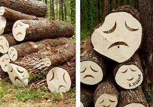 Poor Little Trees: Cut Down Forest Trees With Sad Faces | Bit Rebels