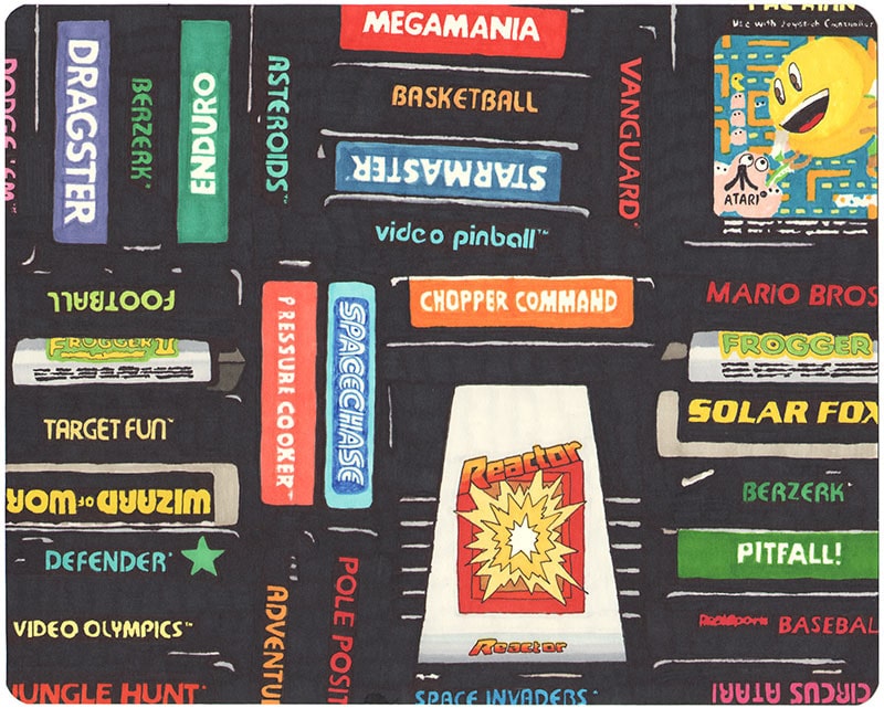 Massively Impressive Atari Game Case Artwork | Bit Rebels