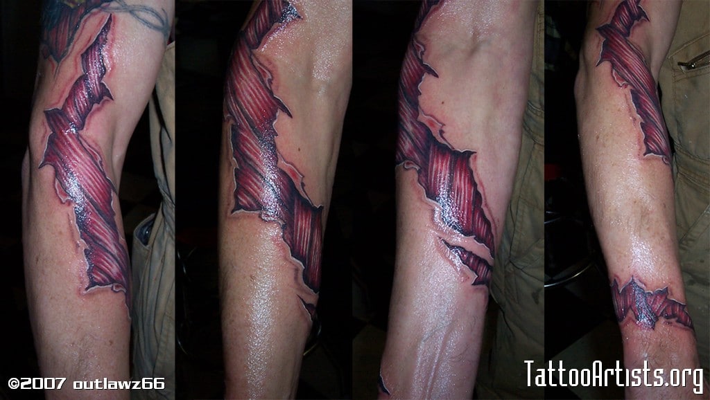12 Most Unbelievable Ripped Skin Tattoos