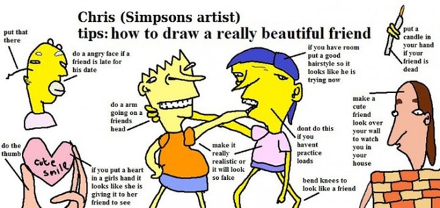 11 Tips For Drawing Simpsons-Like Cartoon Characters | Bit Rebels