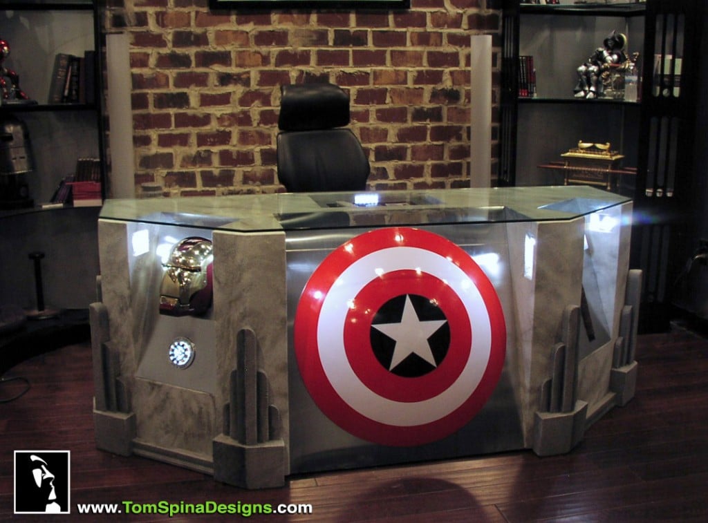 Become A Superhero With The Custom Built Avengers Office Desk | Bit Rebels