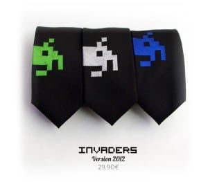 Pac-Man & Space Invaders Neckties For Geeky Professionals | Bit Rebels