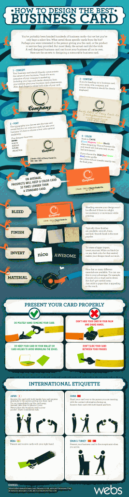 The Best Design & Practices For Business Cards [Infographic] | Bit Rebels