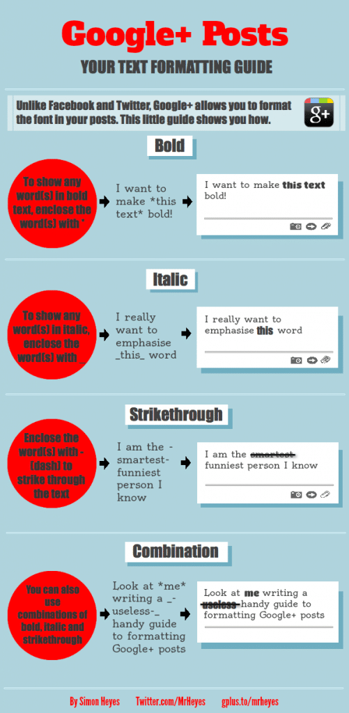 4 Tips To Creatively Style Your Google+ Posts [Infographic] | Bit Rebels