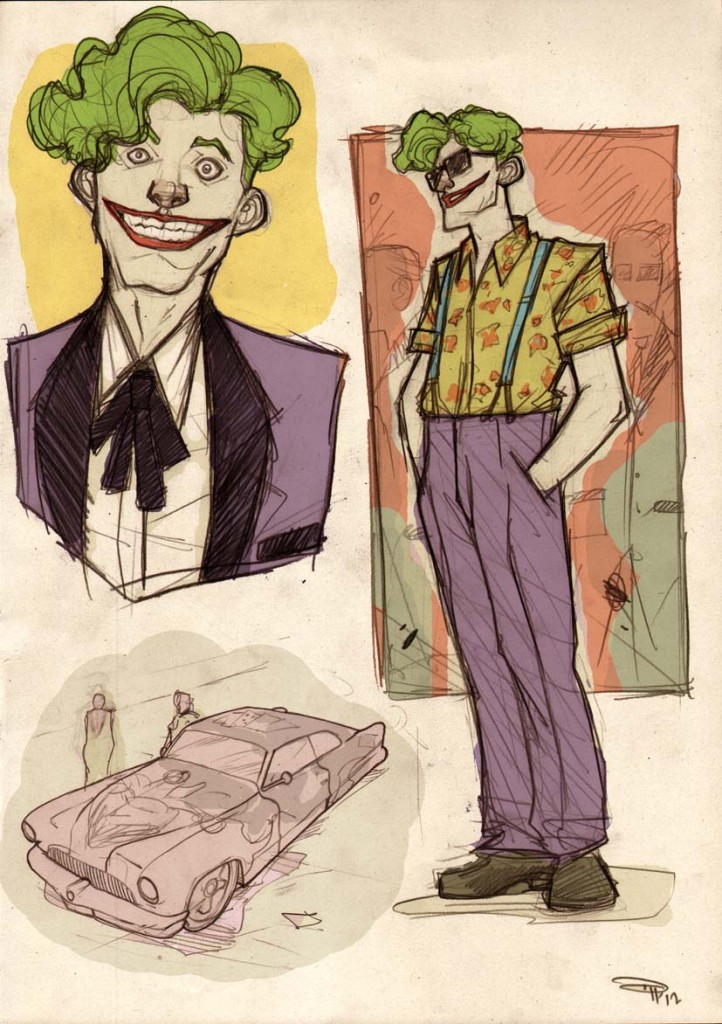 10 Rockabilly Batman Sketches: Batman Reimagined In The '50s | Bit Rebels