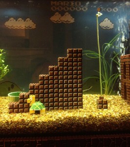 Retrofied Super Mario Lego Aquarium Decorations | Bit Rebels