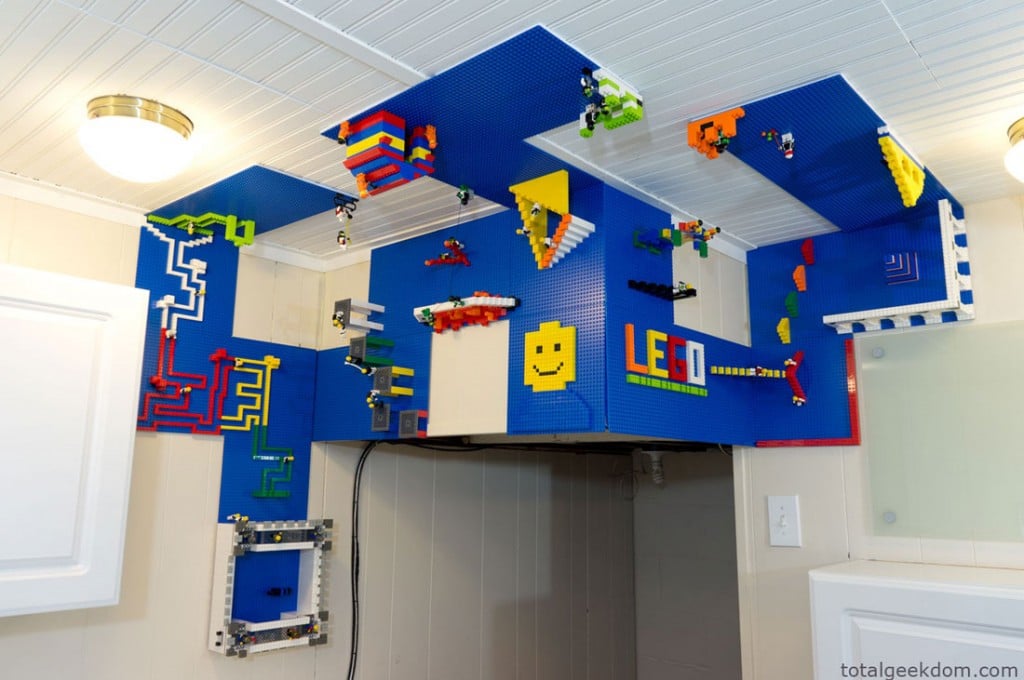 DIY Vertical Lego Building Area On The Wall & Ceiling | Bit Rebels