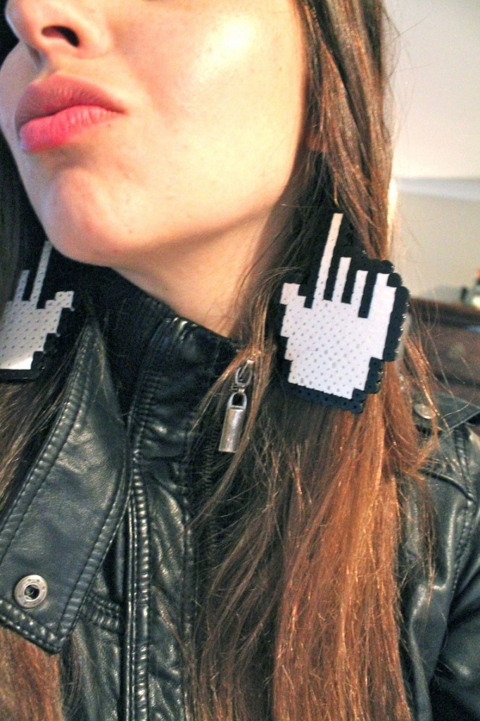 Geeky, Gaudy & Gigantic Pixel Mouse Earrings | Bit Rebels