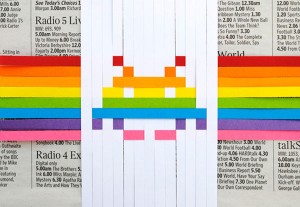 DIY Space Invaders Pixelated Paper Art | Bit Rebels
