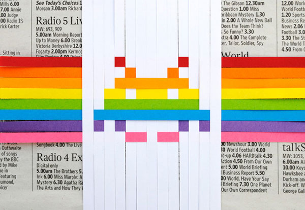 DIY Space Invaders Pixelated Paper Art | Bit Rebels