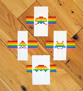 DIY Space Invaders Pixelated Paper Art | Bit Rebels