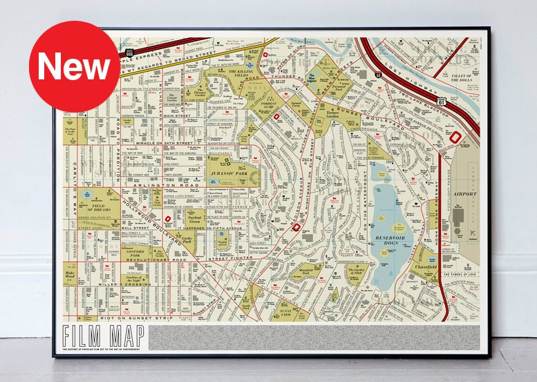 The Ultimate Vintage Style Map For Movie Lovers | Bit Rebels