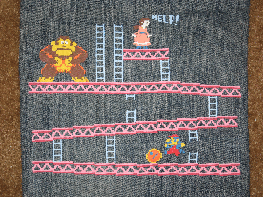 Retro Jeans Deliver The Ultimate Gaming Geek Fashion