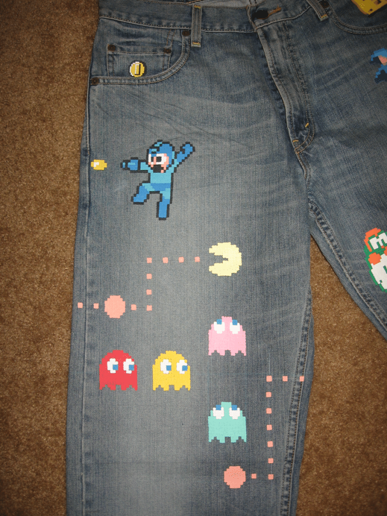 Retro Jeans Deliver The Ultimate Gaming Geek Fashion