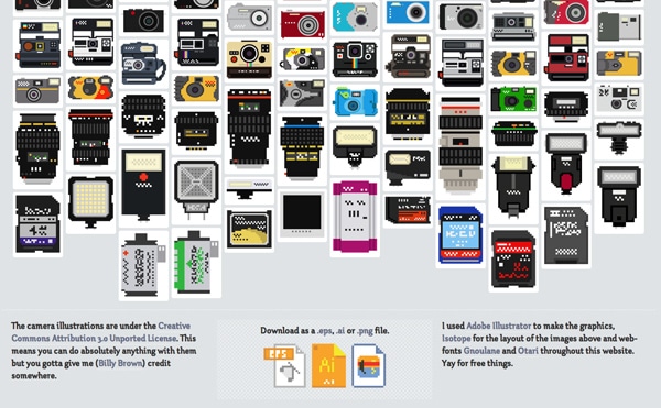 100 Pixelated Camera Illustrations To Use Any Way You'd Like | Bit Rebels