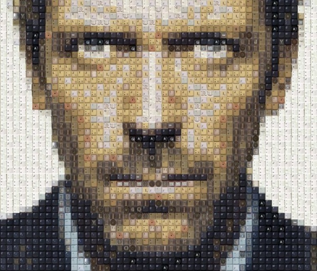 Pixel Perfect Portraits Created From Old Keyboard Keys [12 Pics]