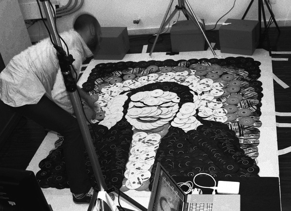Creative Portraits Carefully Created By Using CDs