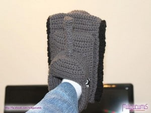 Crocheted Slippers Go Panzer Tank On Your Feet