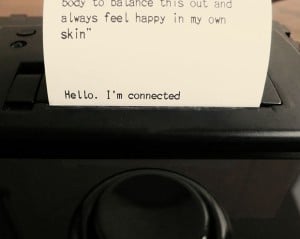 The Happiness Machine Finds & Prints Happiness Found Online