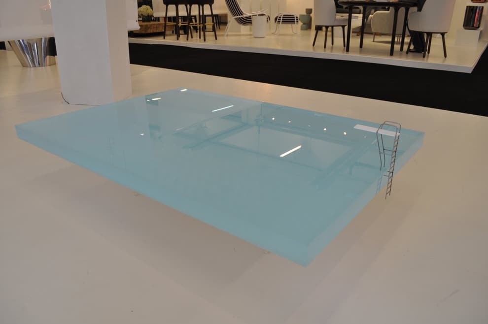 The Sleek & Stunning Swimming Pool Coffee Table Design