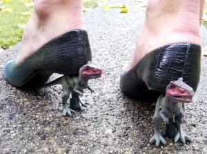 Ferocious DIY Shoes: Attach A Curious T-Rex To Your Heel
