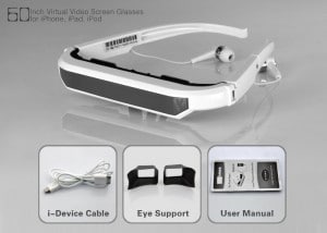 iPhone Glasses Enable A Virtual Personal Movie Screen