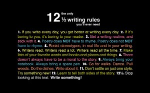 The Only 12 ½ Writing Rules You'll Ever Need [Chart]