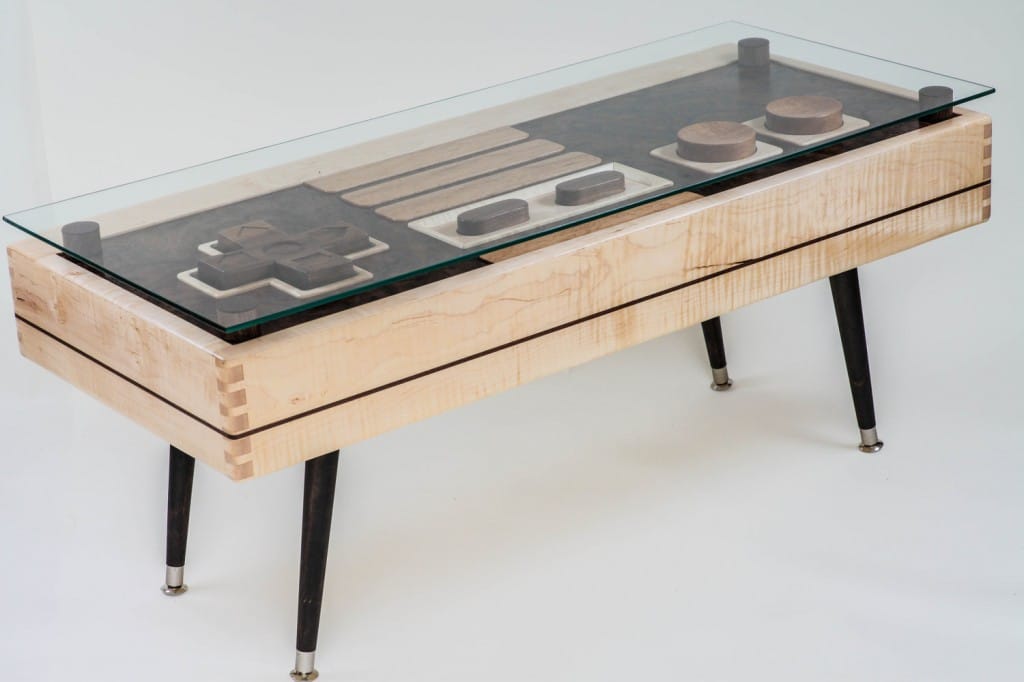 Functional Wooden NES Controller Coffee Table Available For $3,700