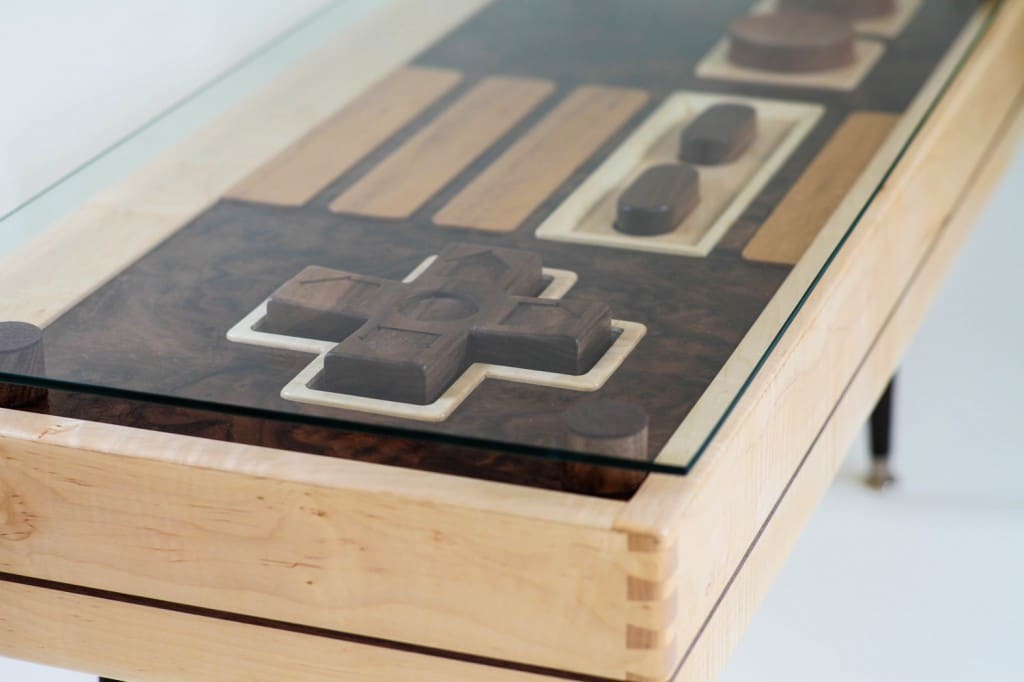 Functional Wooden NES Controller Coffee Table Available For $3,700
