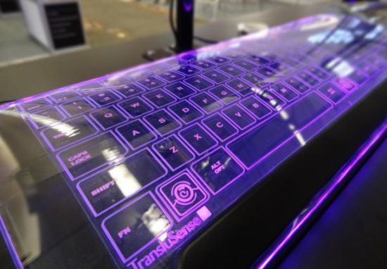 Futuristic Glass Keyboard To Illuminate Your Desk In 2013