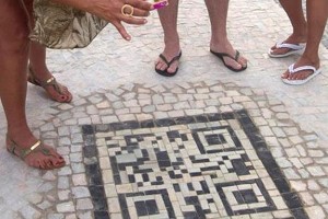 Sidewalk Design To Provide QR Codes With Tourist Information