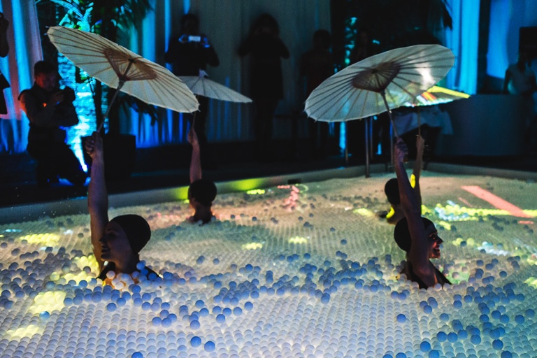The Ultimate Pool Party: Interactive Animation Made With 65,000 Balls