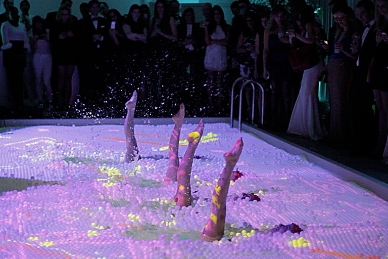 The Ultimate Pool Party: Interactive Animation Made With 65,000 Balls