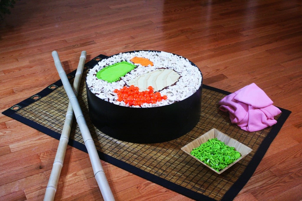 LEGO Sushi: One Giant Sushi Roll Created Entirely From LEGO