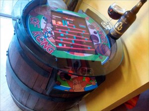 Handcrafted Donkey Kong Barrel Game Is Perfect For A Retro Happy Hour ...