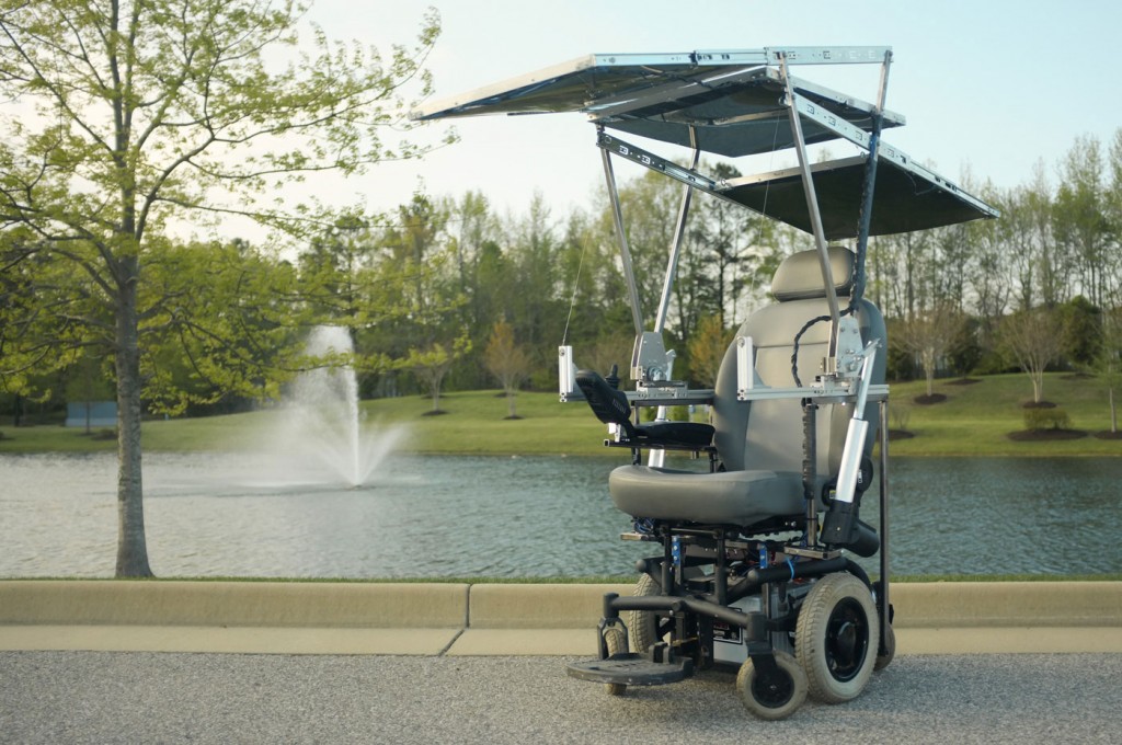 Solar Powered Wheelchair Design Complete With Smartphone Charger | Bit ...