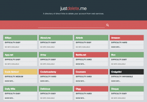 Just Delete Me: Helps You Erase Your Online Presence | Bit Rebels