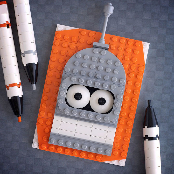 10 LEGO People: Creative And Colorful Pop Culture LEGO Mini Portraits ...