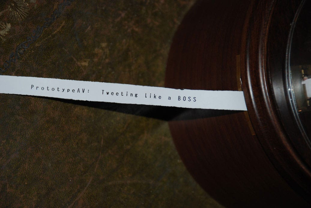Twittertape: Old-Timey Steampunk Twitter Machine That Prints Tweets ...